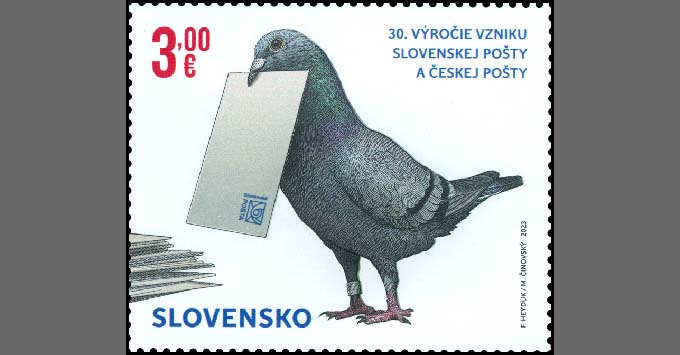 30th anniversary of the founding of the Slovak Post and Czech Post ...